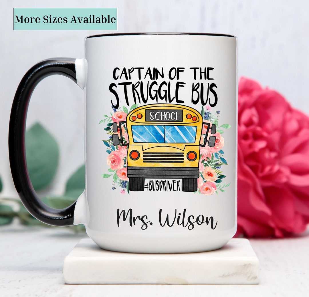 Bus Driver Mug, Custom School Bus Driver Coffee Cup, School Bus Mug ...