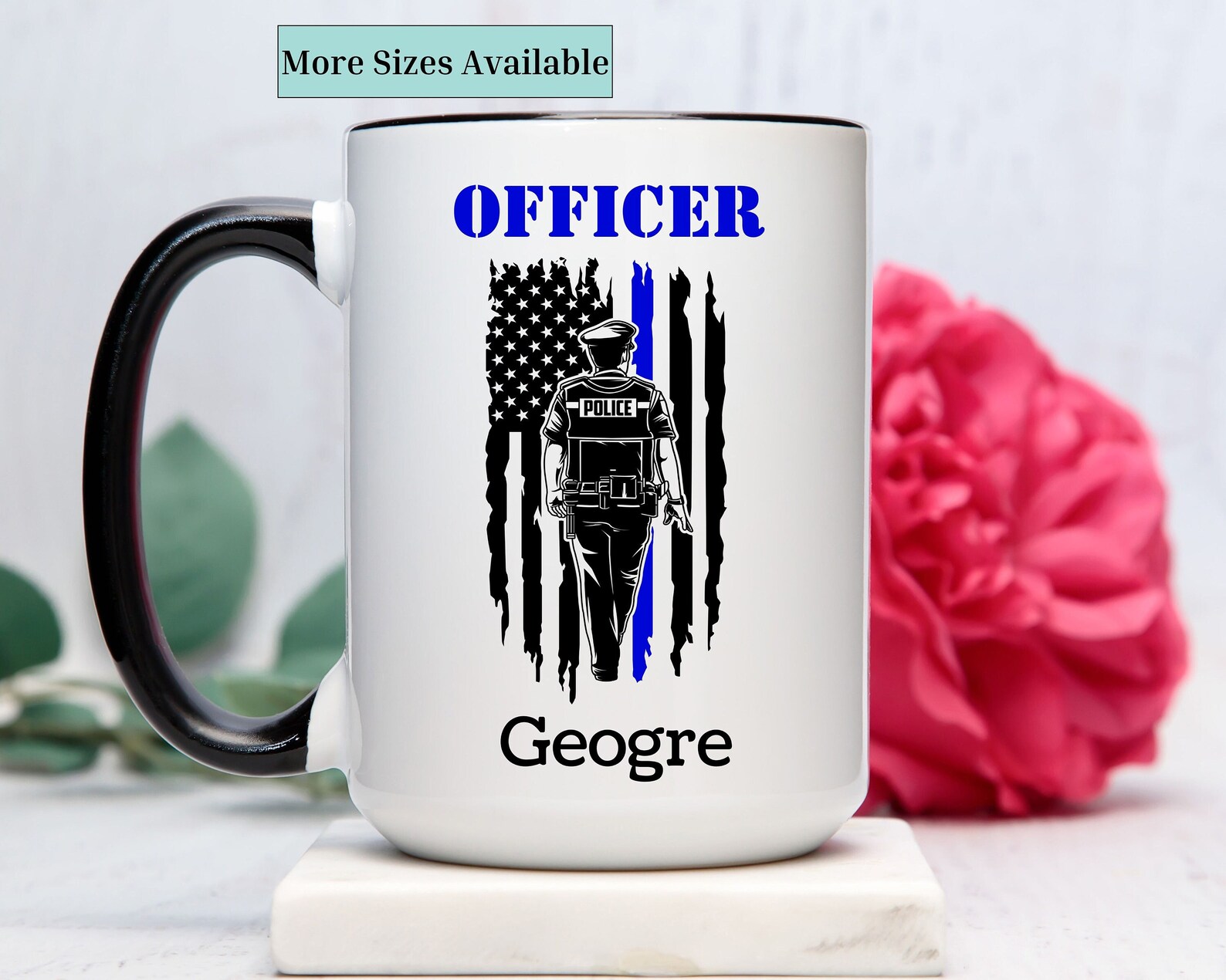 Personalized Police Officer Mug, Custom Police Officer Coffee Mug ...