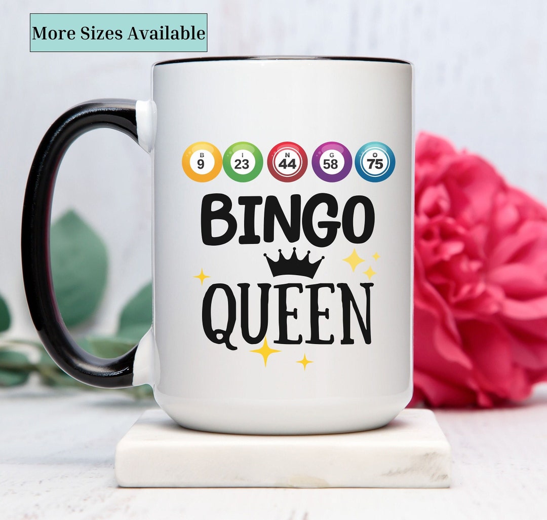 Bingo Mug,bingo Queen Coffee Cup,funny Mug Bingo Player, Gift for Bingo ...