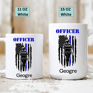 Personalized Police Officer Mug, Custom Police Officer Coffee Mug ...