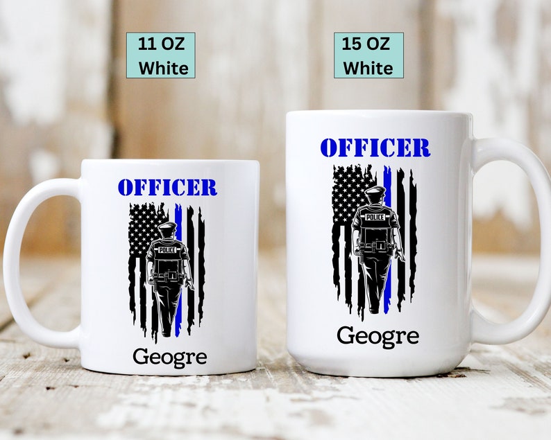 Personalized Police Officer Mug, Custom Police Officer Coffee Mug ...
