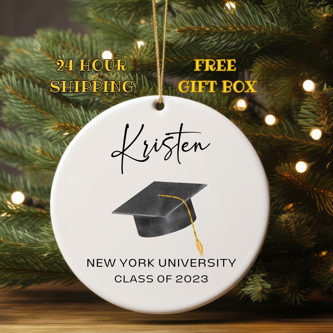 Personalized Graduation Christmas Ornament, Custom Graduation Keepsake ...