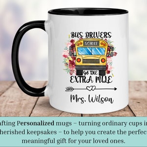 Bus Driver Mug, Custom School Bus Driver Coffee Cup, School Bus Mug ...