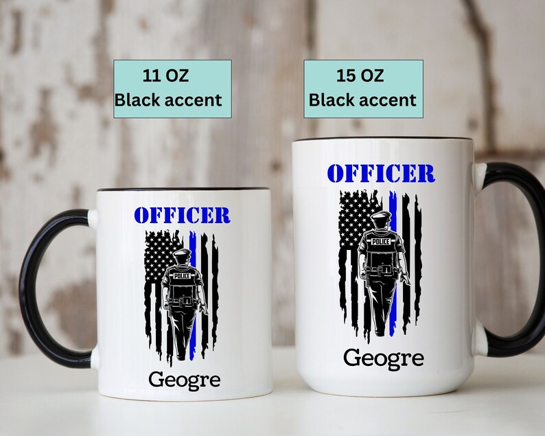 Personalized Police Officer Mug, Custom Police Officer Coffee Mug ...