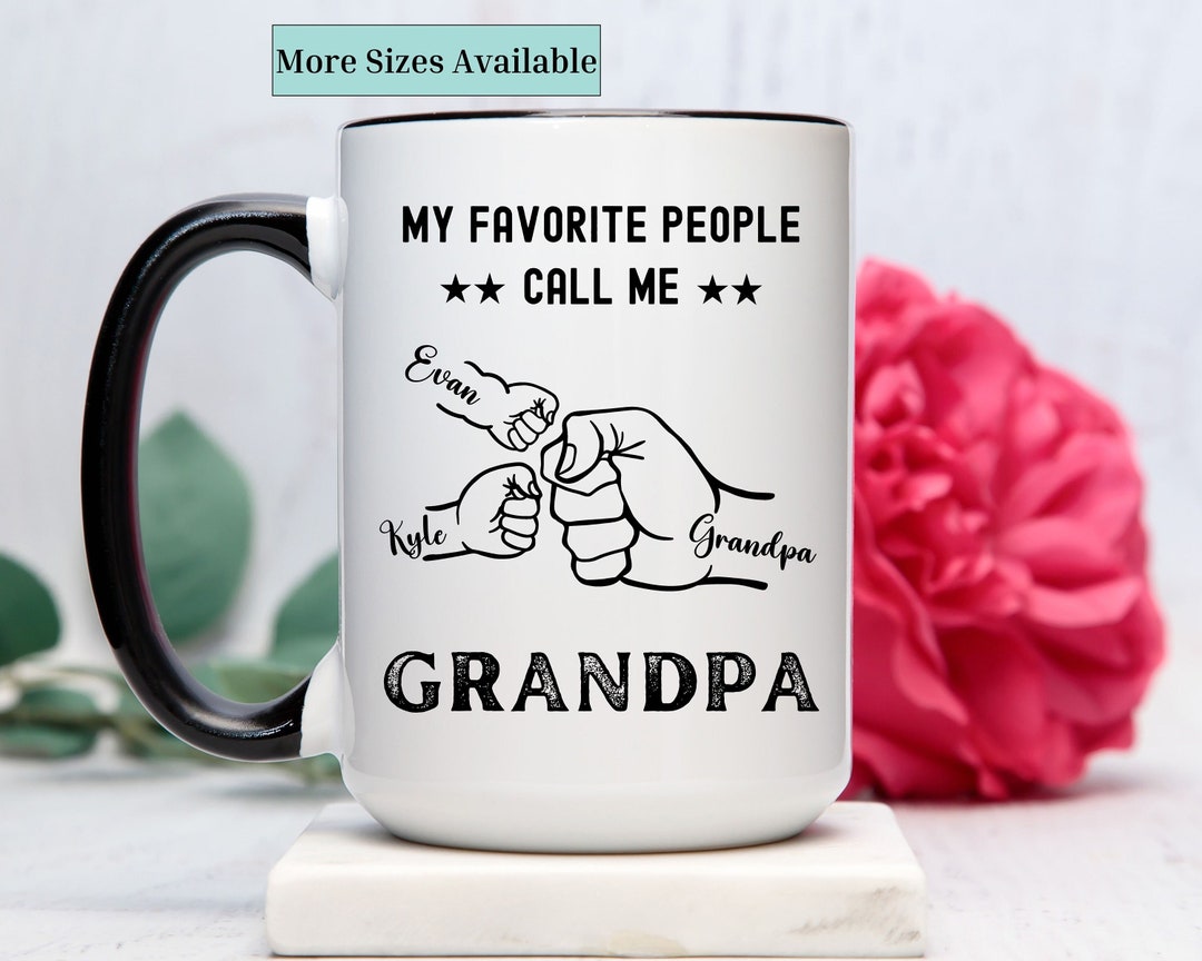 Personalized Grandpa Mug,custom Grandpa First Bump Cup,gift for Grandpa ...