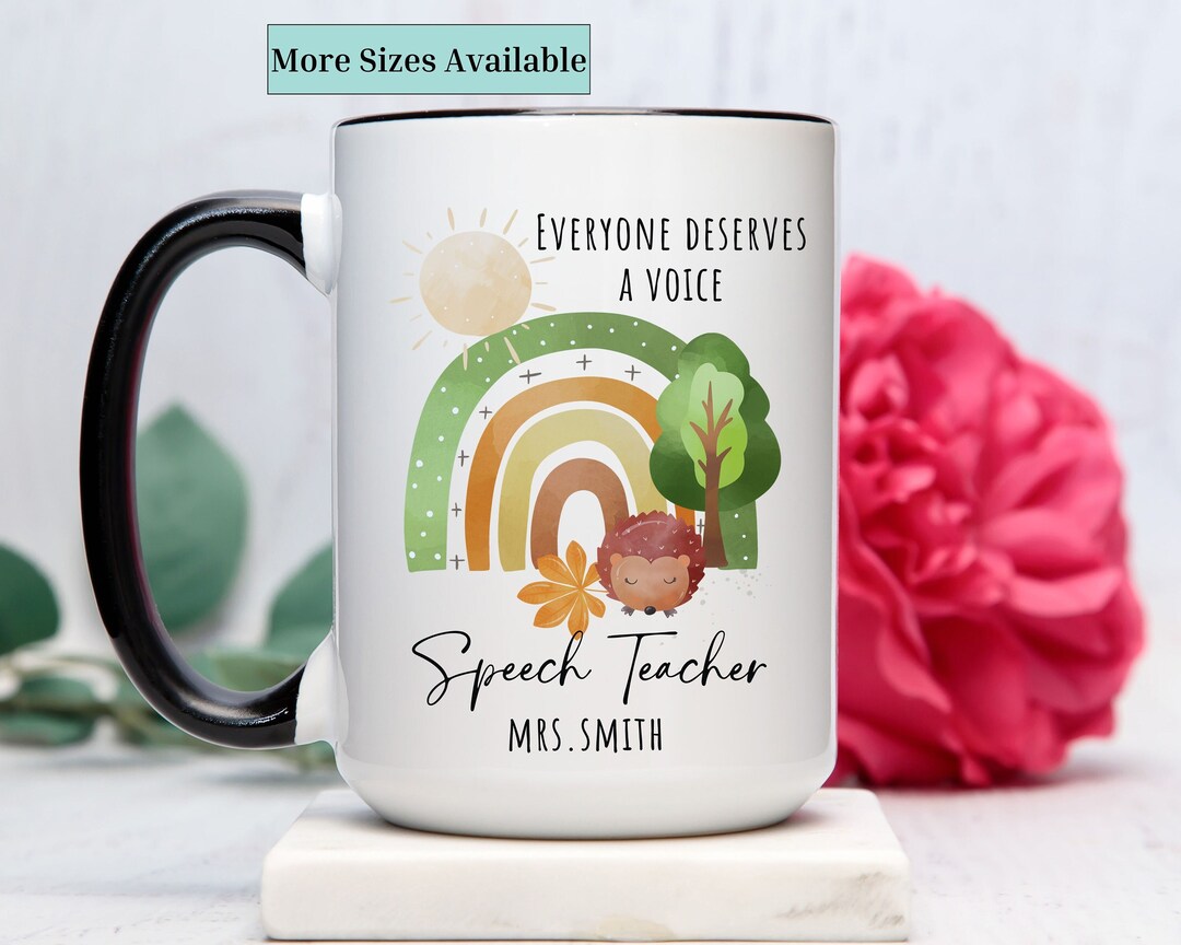 Personalized Speech Therapy Mug,custom Speech Teacher Cup,speech ...