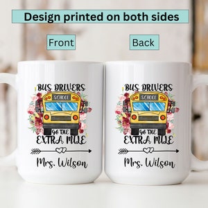 Bus Driver Mug, Custom School Bus Driver Coffee Cup, School Bus Mug ...