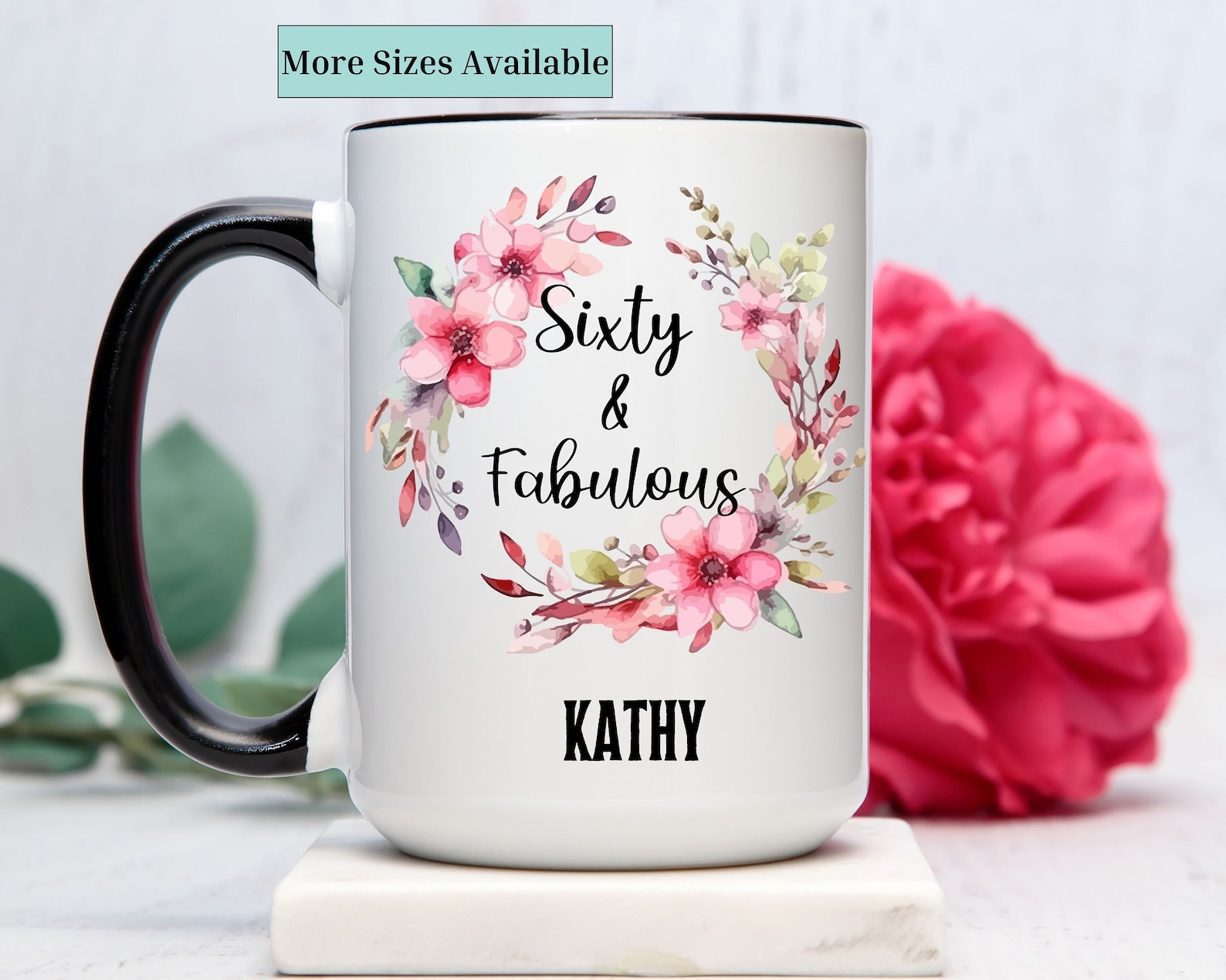 60th Birthday Mug,personalized Sixty Birthday Coffee Cup,custom Sixty ...