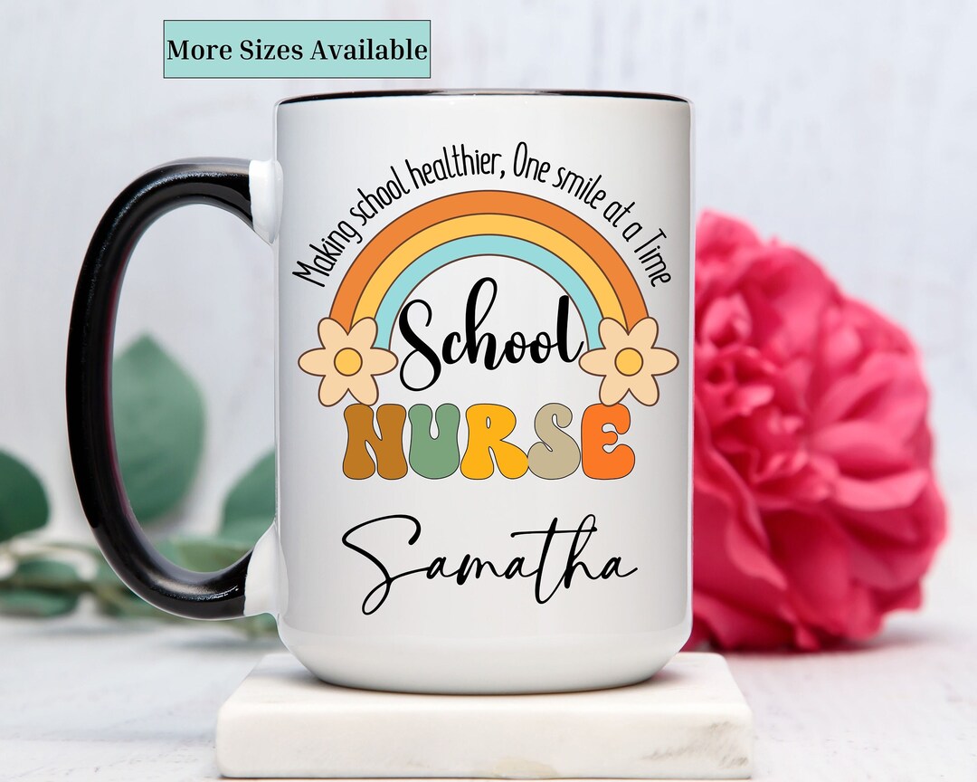 Personalized School Nurse Mug,custom School Nurse Coffee Cup,school ...