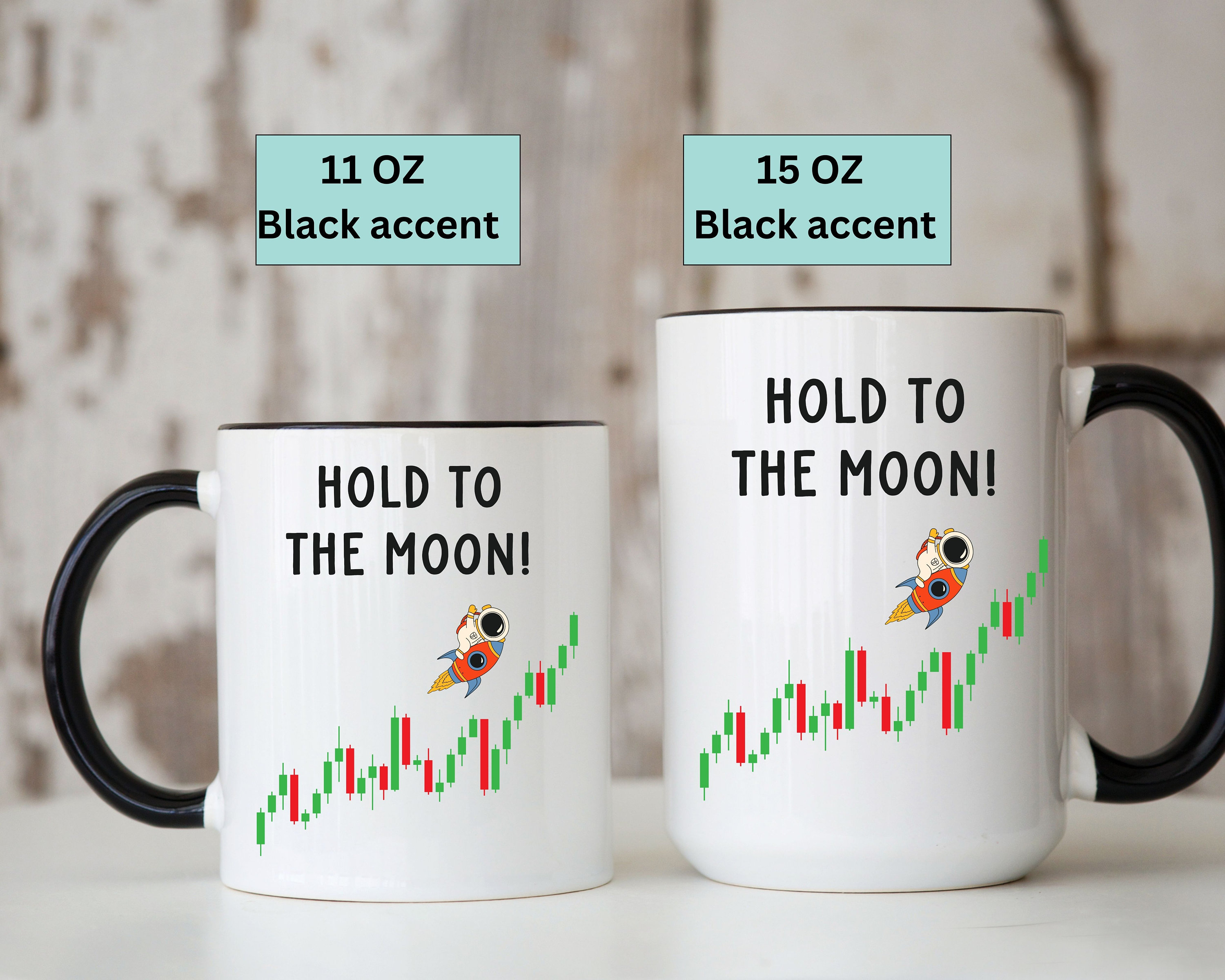 Trading Mug, Day Trader Mug, to the Moon, Stock Trading Mug, Gift Mug ...