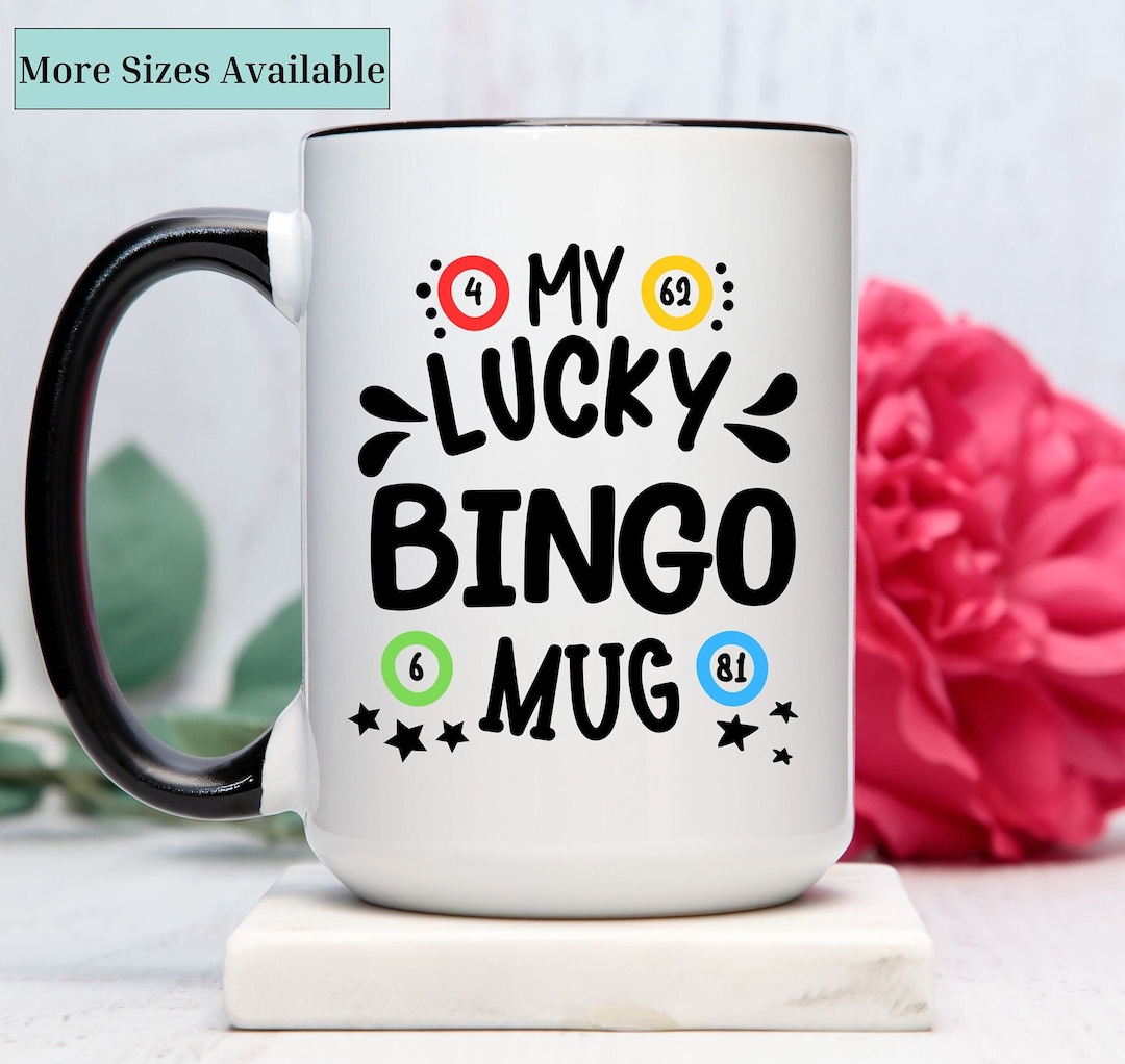 Bingo Mug,lucky Bingo Coffee Cup,funny Mug Bingo Player, Gift for Bingo ...