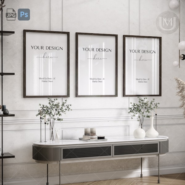 3 Frame Poster Mockup - Etsy
