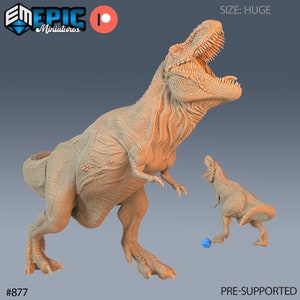 T-rex Tyrannosaurus Rex D&D 5e Dungeons and Dragons Epic Miniatures - Etsy