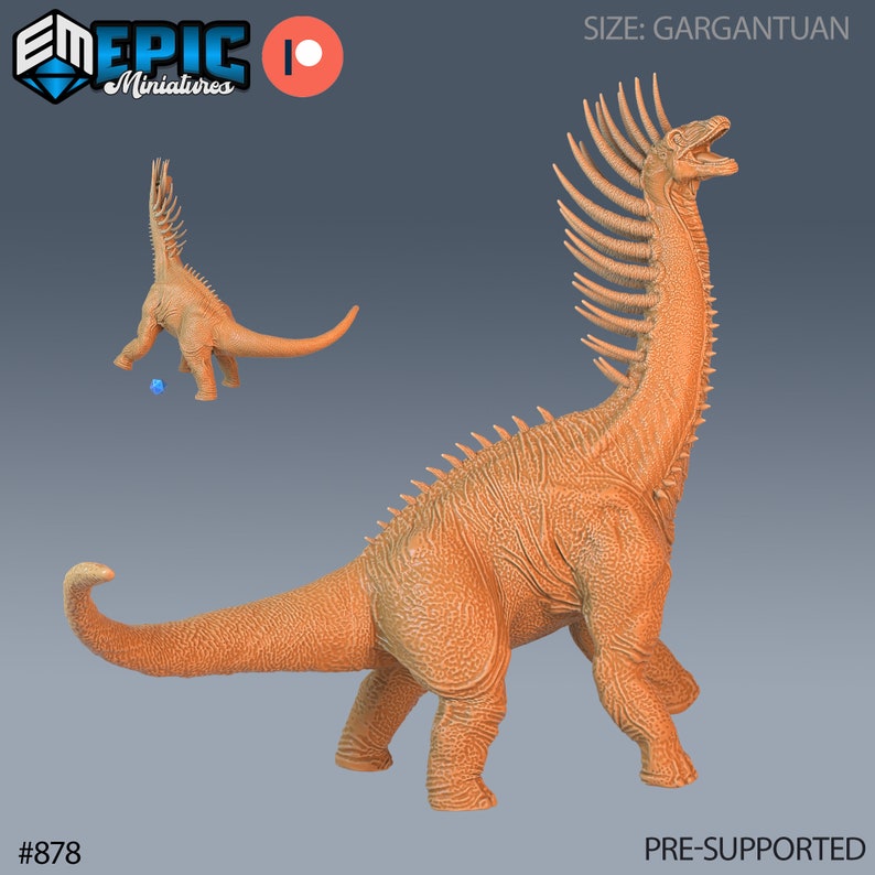 Long Neck Dinosaur Brontosaurus Brachiosaurus D&D 5e Dungeons and ...