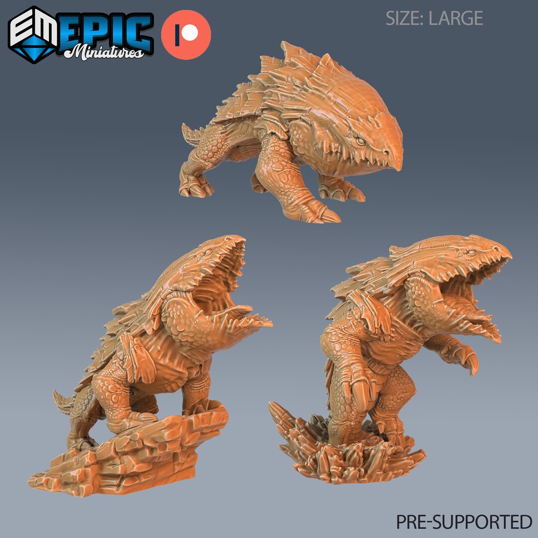 Bulette Land Shark Dungeons and Dragons D&D 5e Epic Miniatures - Etsy