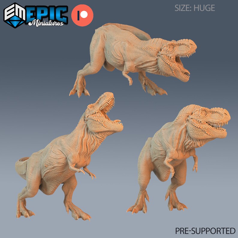 T-rex Tyrannosaurus Rex D&D 5e Dungeons and Dragons Epic Miniatures - Etsy