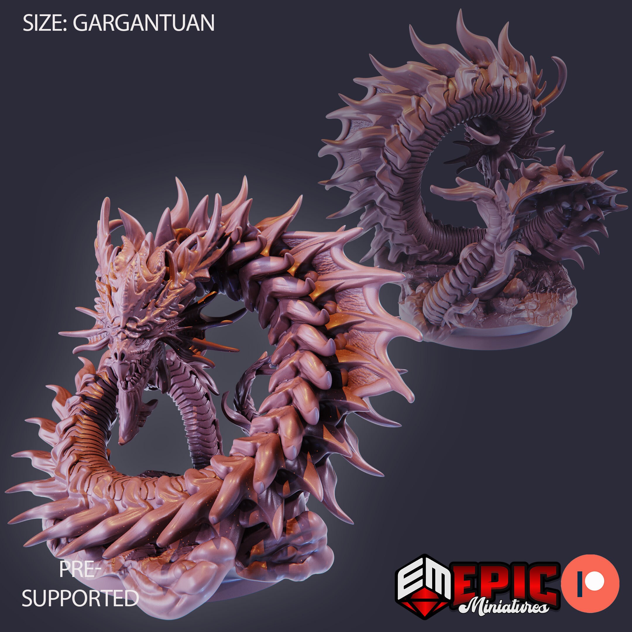 Leviathan Gargantuan Dungeons and Dragons Sea Monster Epic Miniatures ...