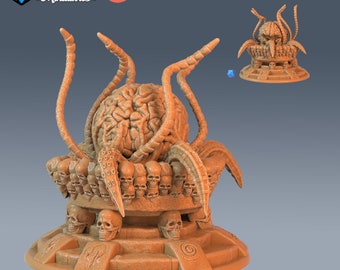 Elder Brain Mind Flayer, Illithid Unpainted 130 Mm 5.1 Tall 28mm/32mm ...