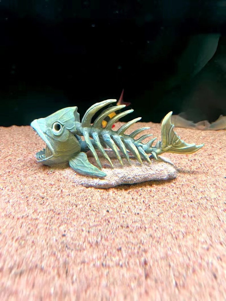 Fish Bone Shape, Resin Model, Fish and Shrimp Avoidance, Aquarium ...