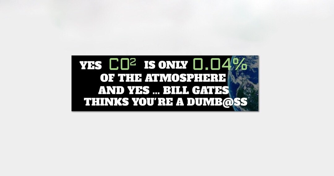BILL GATES Bumper Sticker- 10"x 3" -new Seller- Prices Set at My Cost ...