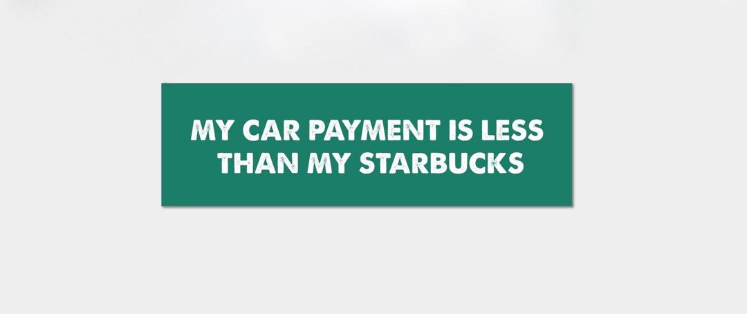 Coffee Bumper Sticker, Window Decal, Starbucks, Hilarious Humor, Car ...