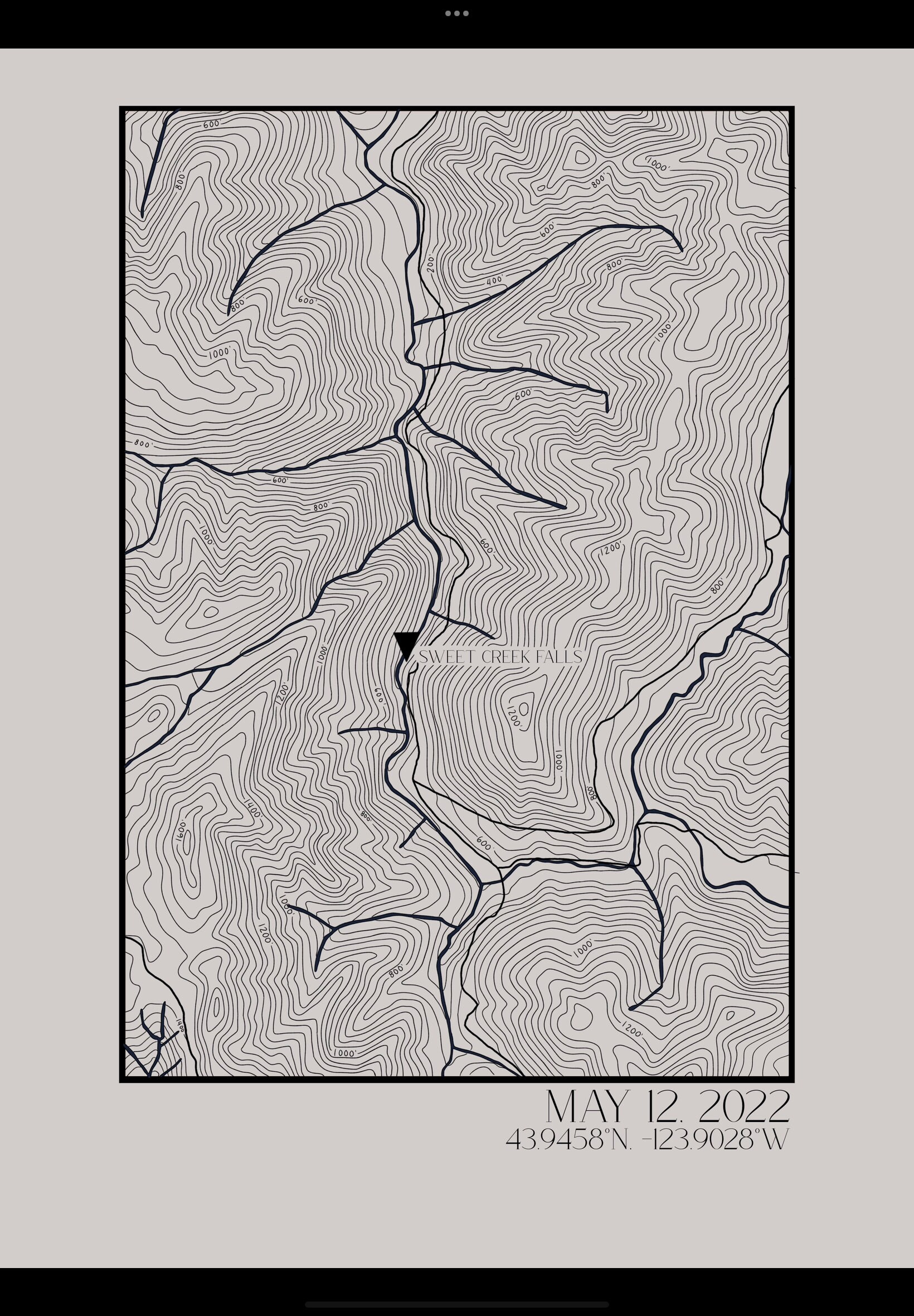 Custom Topographical Map - Etsy