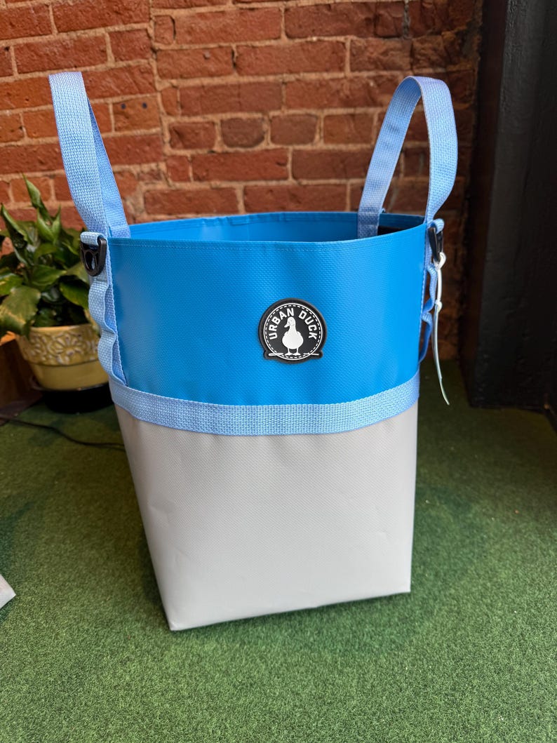 The Original Bucket Bag - Handcrafted in USA. Water-resistant PVC Tote ...
