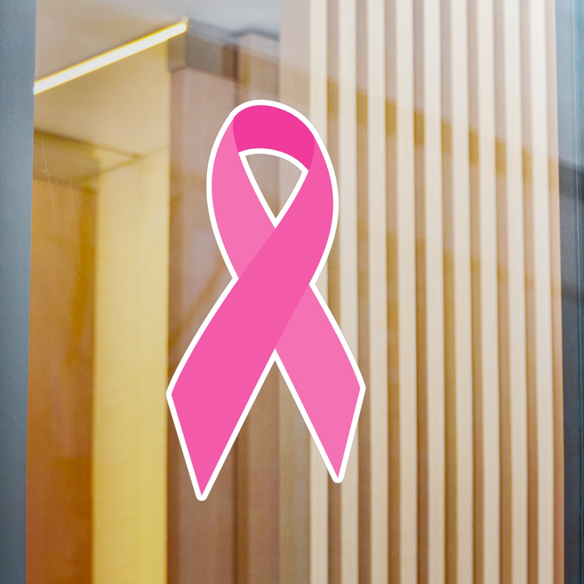 Breast Cancer Ribbon Sticker / Breast Cancer Awareness Ribbon / Pink ...