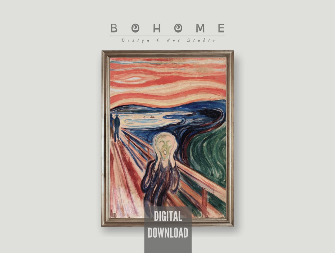 Edvard Munch the Scream Print: Vintage Fine Art (digital Download ...