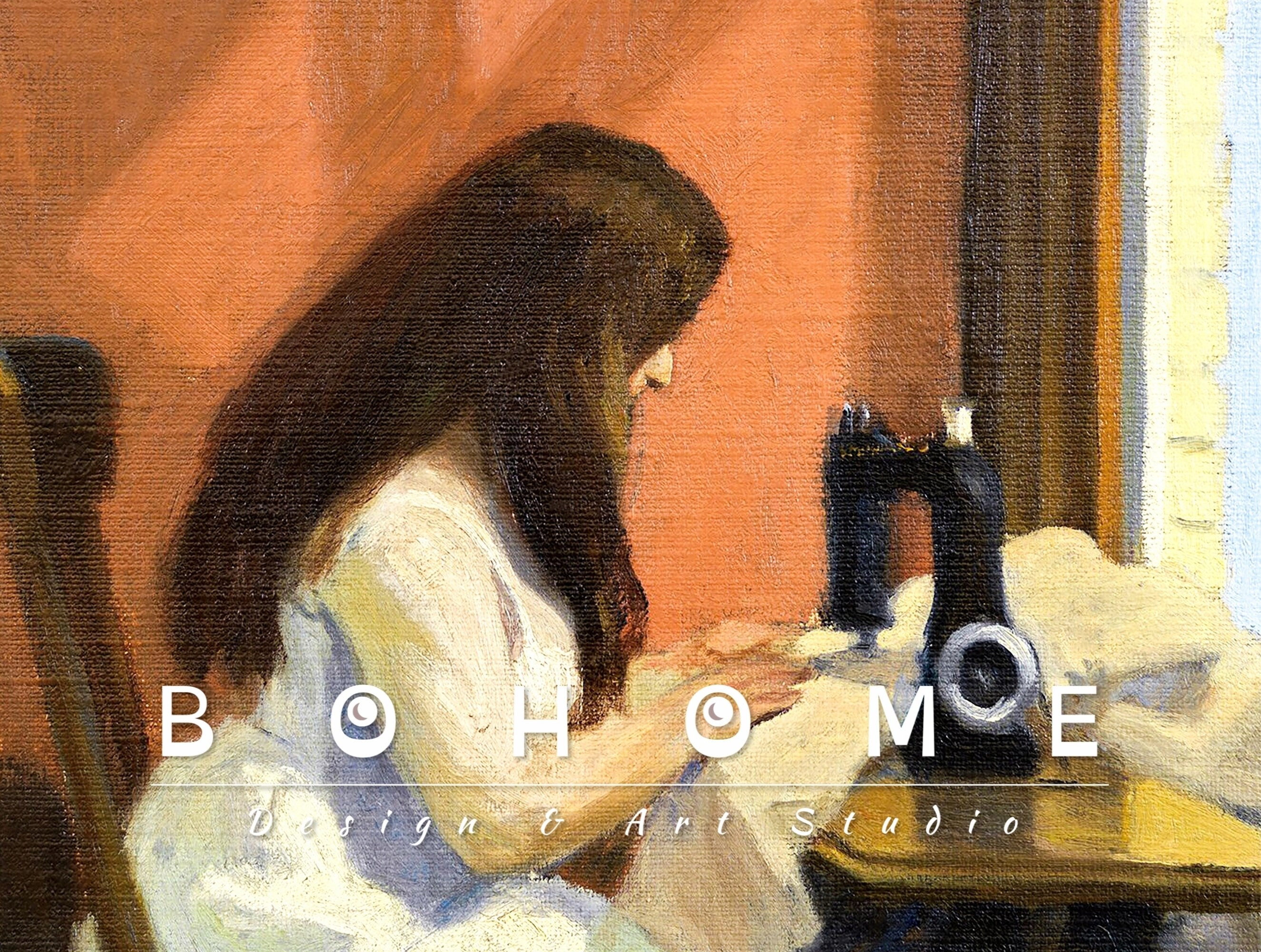 Edward Hopper, Girl at the Sewing Machine, Digital Download, 300 Dpi ...
