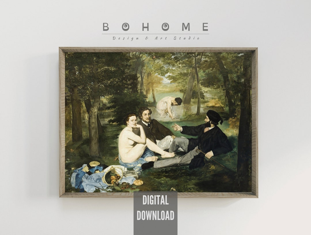 Édouard Manet "luncheon on the Grass" Vintage Fine Art Print (digital ...