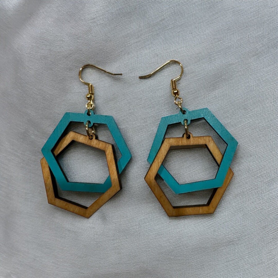 Two Tone Geometric Shapes - Etsy