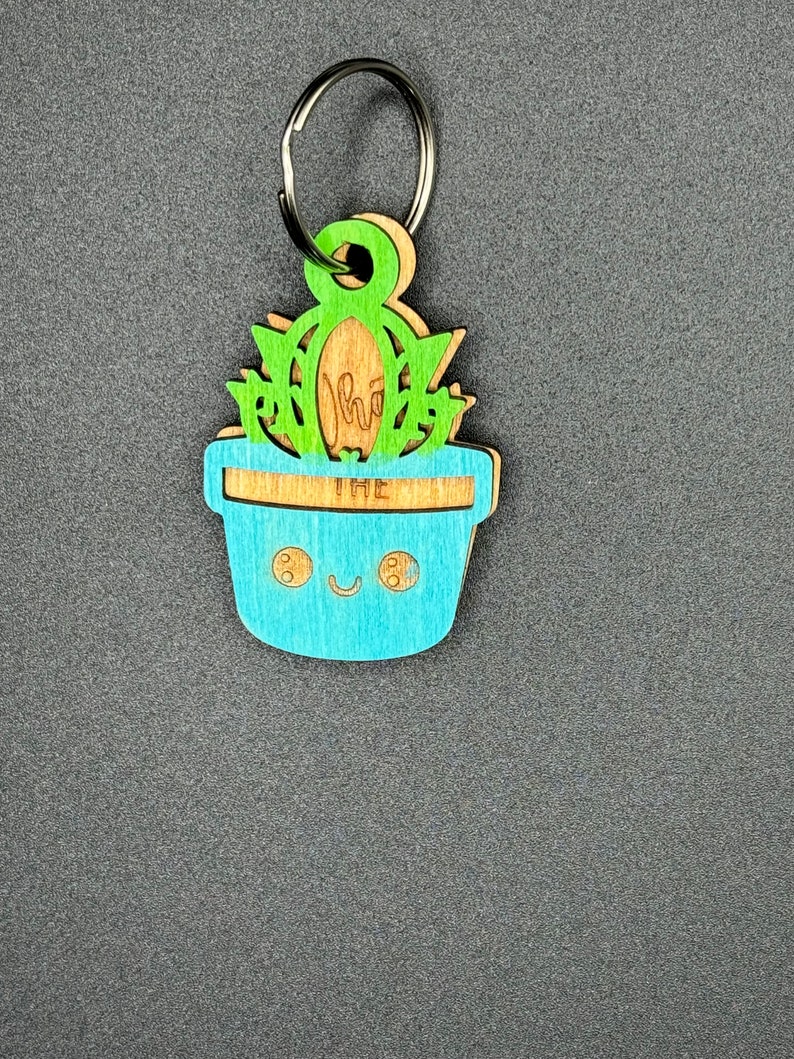 Plant Keychains - Etsy