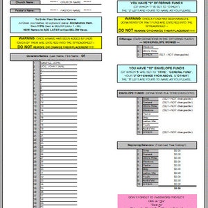 2024 Tithe Spreadsheet. SIMPLE, to the Point, Input Tithe Donations ...
