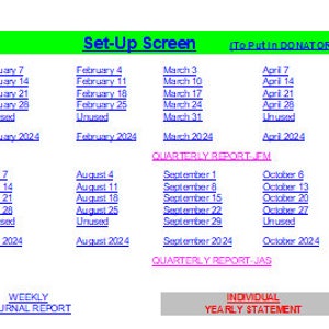 Tithe Spreadsheet. ** PREVIEW VERSION ** SIMPLE, Tithe Donations ...