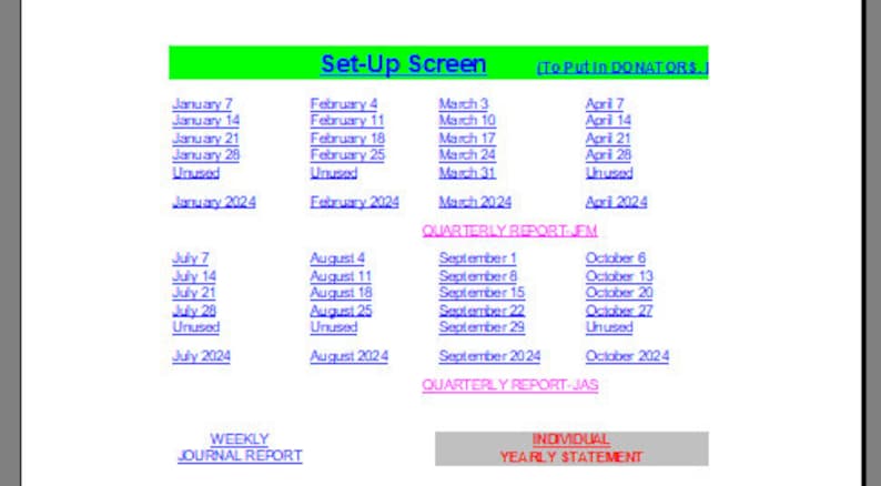 Tithe Spreadsheet. ** PREVIEW VERSION ** SIMPLE, Tithe Donations ...
