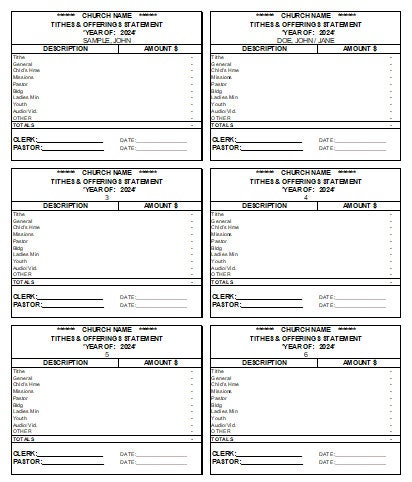 Tithe Spreadsheet. ** PREVIEW VERSION ** SIMPLE, Tithe Donations ...