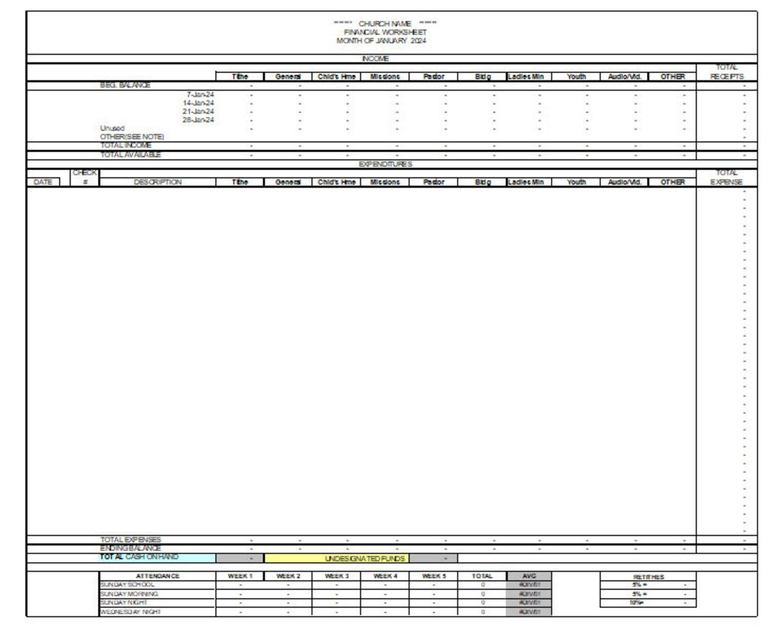 Tithe Spreadsheet. PREVIEW VERSION SIMPLE, Tithe Donations, Offerings ...