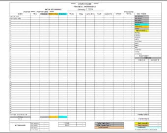 2023 Tithe Spreadsheet. SIMPLE, to the Point, Input Tithe Donations ...