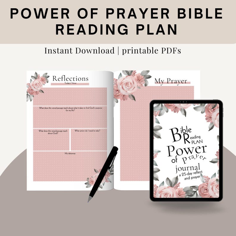 Power of Prayer Bible Reading Plan He Power of Prayer Bible Journaling ...