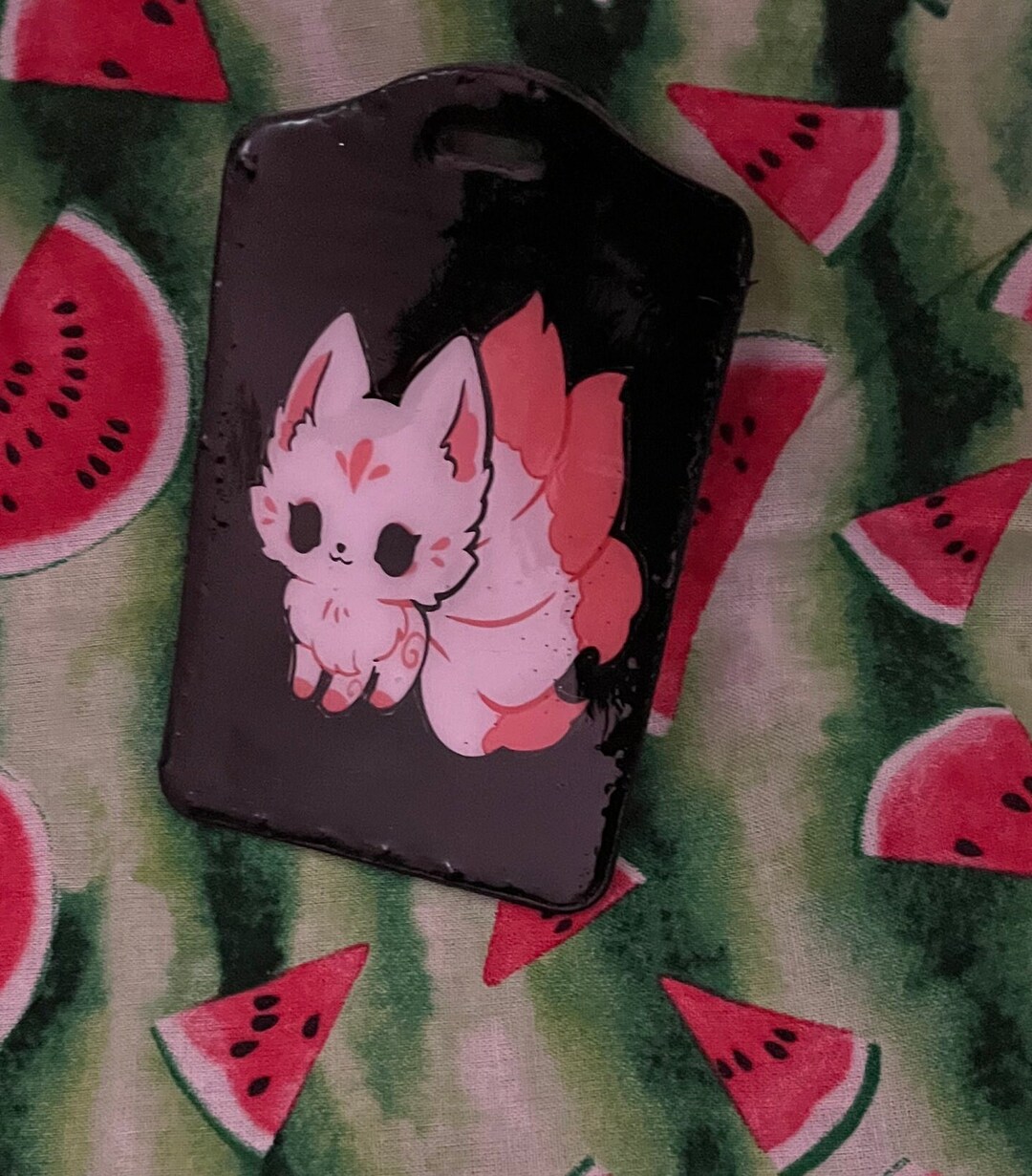 Nine Tails Fox Badge Holder With Retractable Clip Work School ...