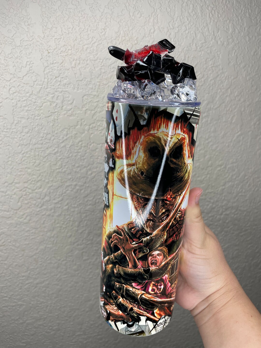 Freddy 20oz Tumbler Gift for Her Horror Gift for Him Horror Gift Scary ...