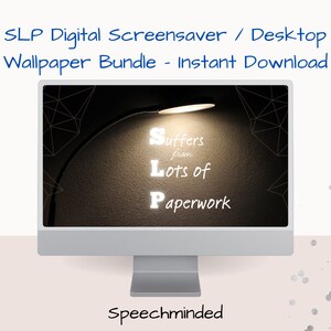 SLP Speech Language Pathologist Digital Screensaver - Desktop Wallpaper ...