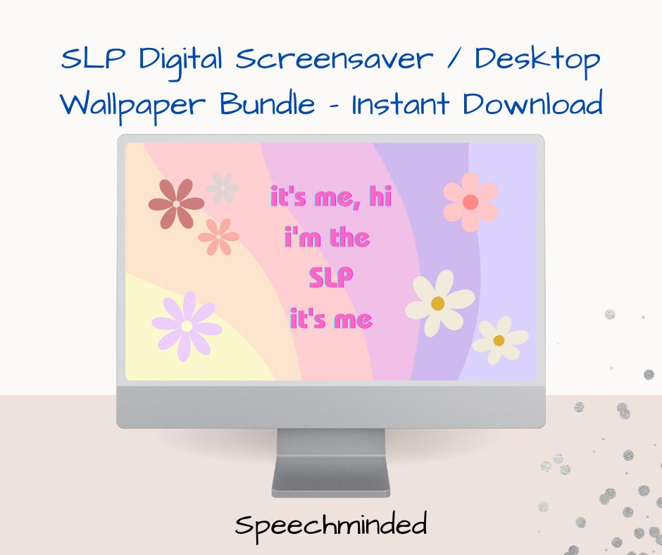 SLP Speech Language Pathologist Digital Screensaver - Desktop Wallpaper ...
