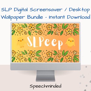 SLP Speech Language Pathologist Digital Screensaver - Desktop Wallpaper ...