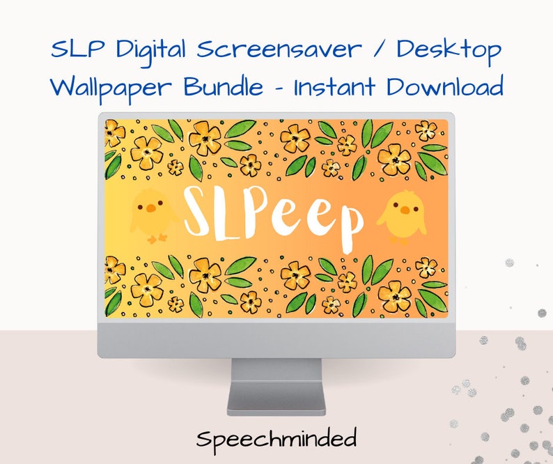 SLP Speech Language Pathologist Digital Screensaver - Desktop Wallpaper ...