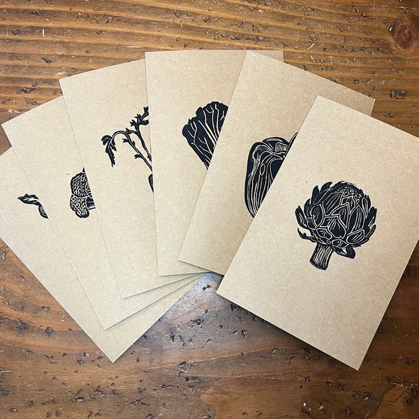 Block Print Cards - Etsy