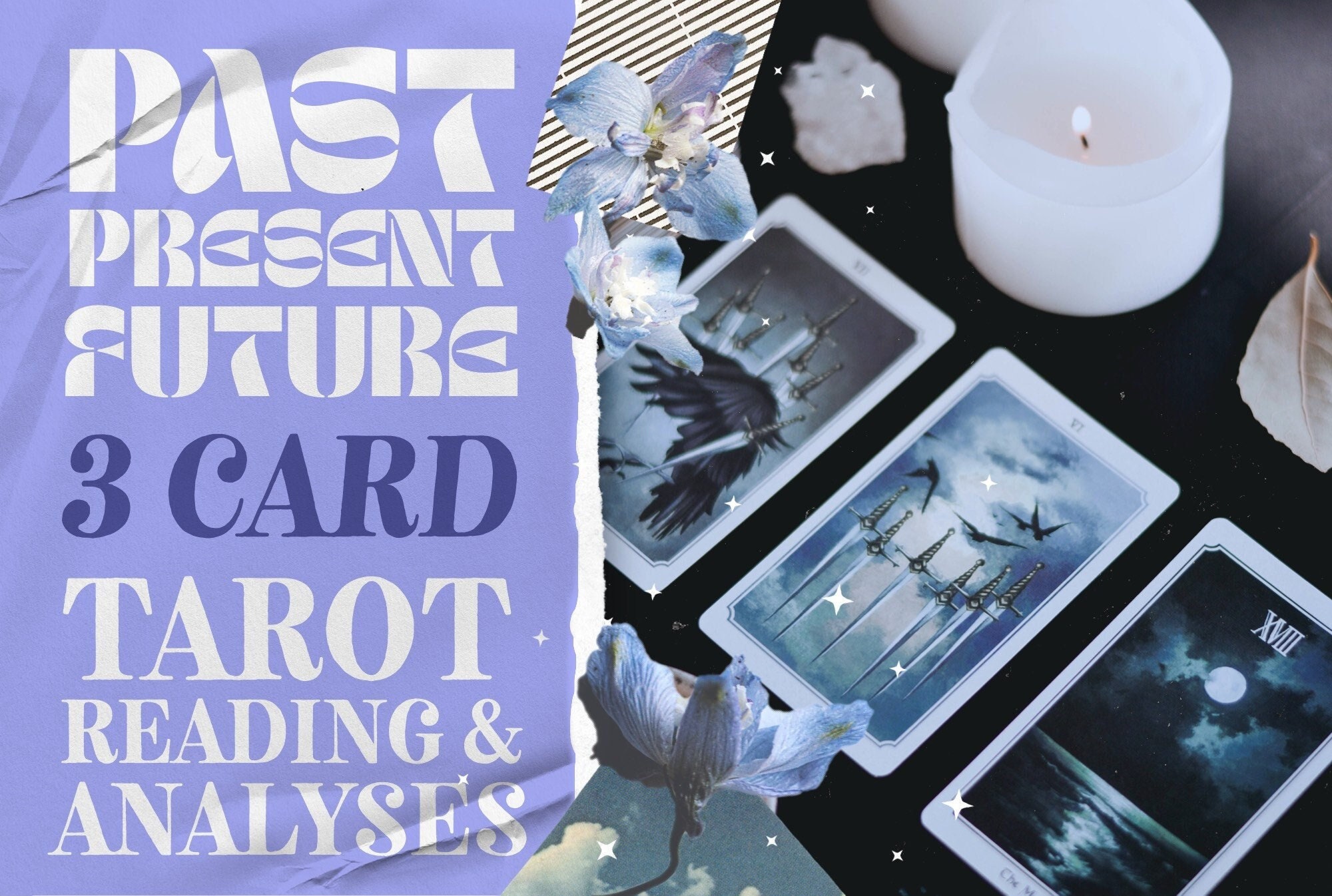 Past Present & Future Tarot Reading General 3 Card Reading - Etsy
