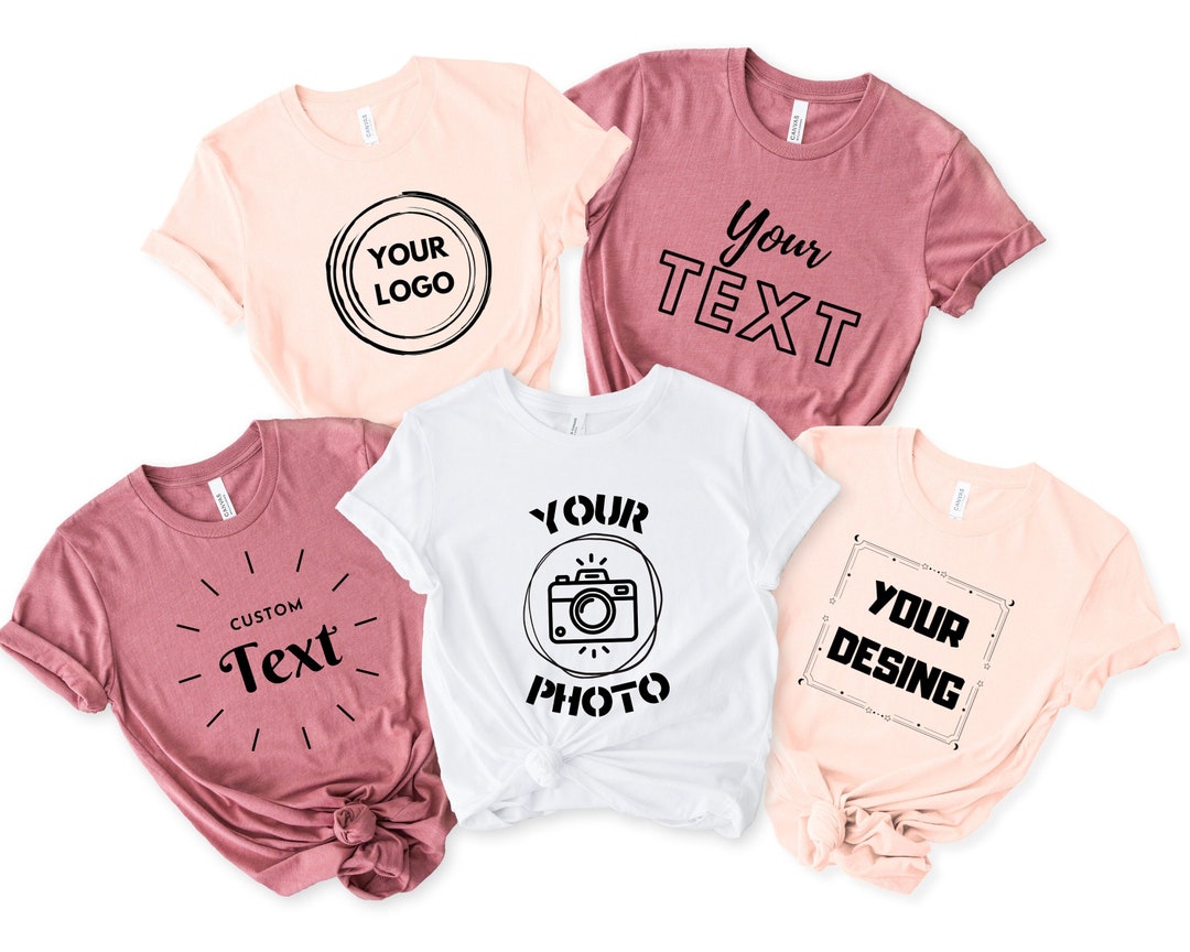 Customizable Shirt, Business Logo Shirt, Personalized Tee, Custom Text ...