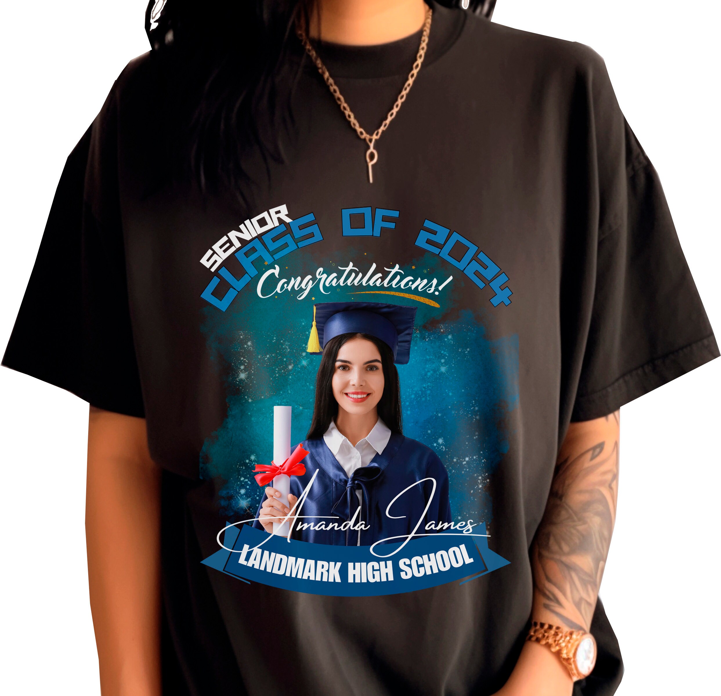 Class of 2024 Graduation Canva Template, Graduation Svg, Graduation Png ...